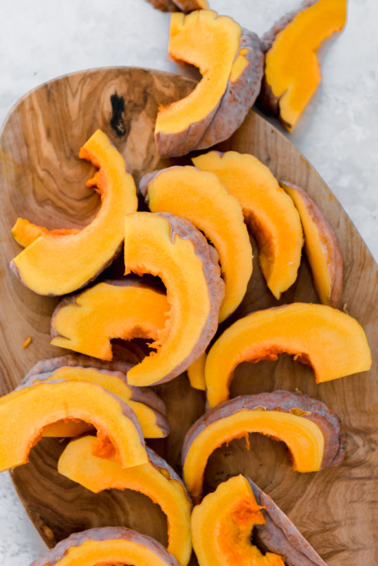 Roasted Black Futsu Squash with Salsa Verde and Lentils - GROWING WITH ...