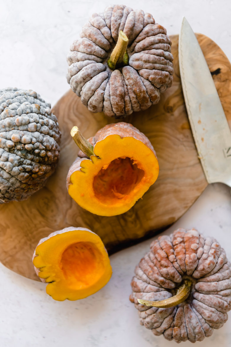 Roasted Black Futsu Squash with Salsa Verde and Lentils - GROWING WITH ...