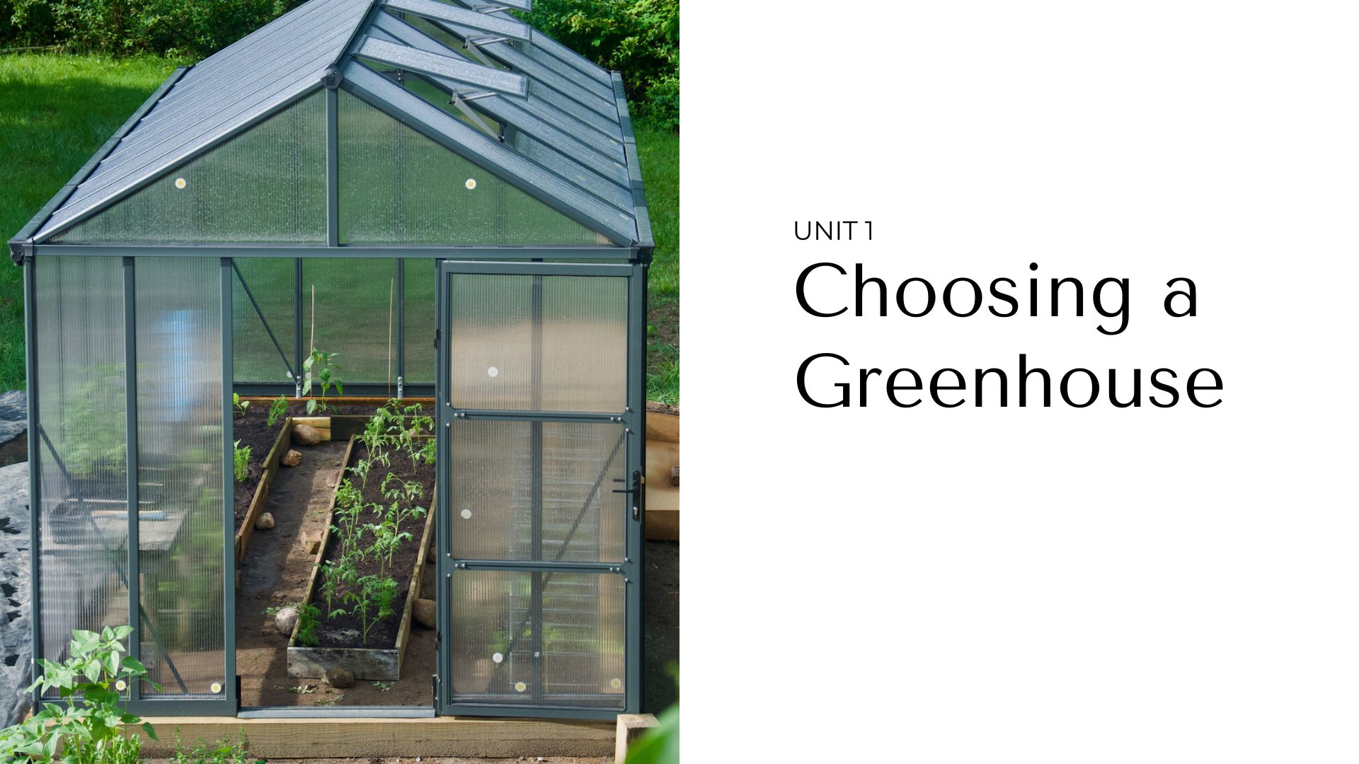 Greenhouse Course - GROWING WITH GERTIE